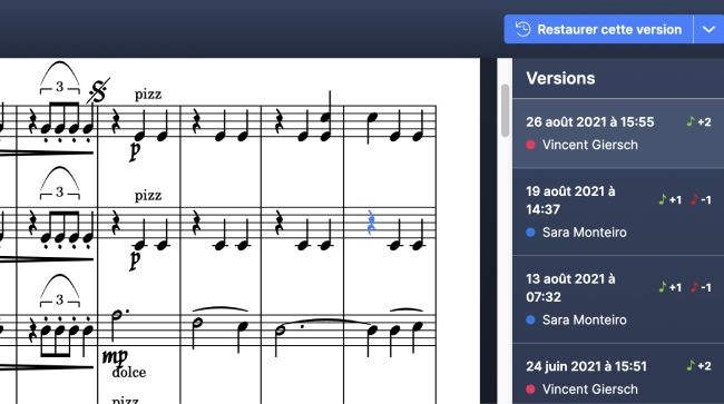 Logiciel de notation musicale Flat.io - Fonctionnalités