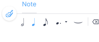 Collaborative music learning app from theory to composition