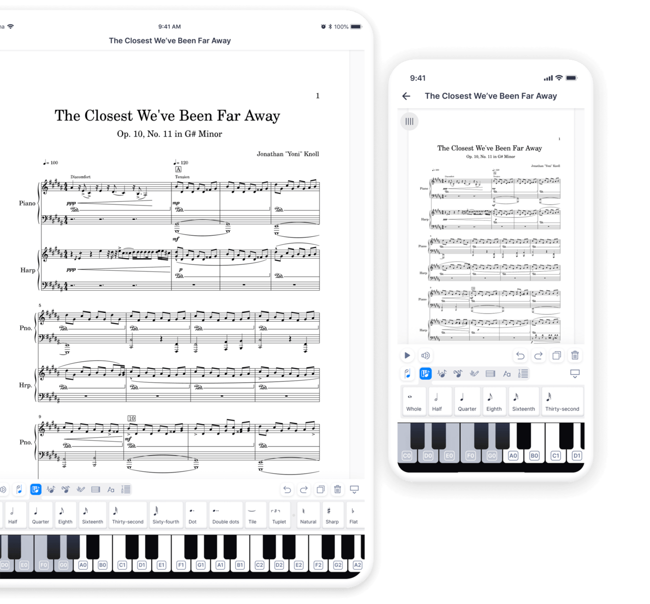 Online collaborative music notation software - Flat