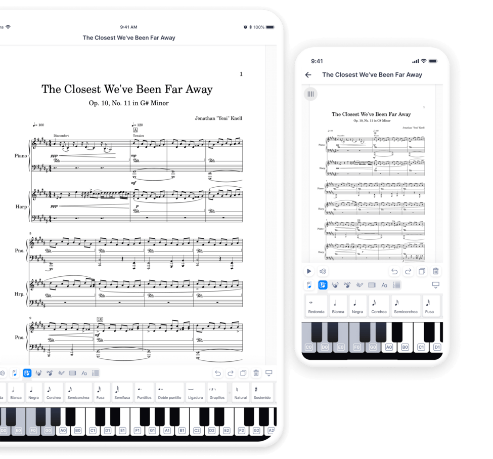 Software de notación musical colaborativo en línea - Flat